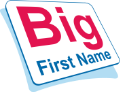 Name Badge Software & Templates | Big.first.name