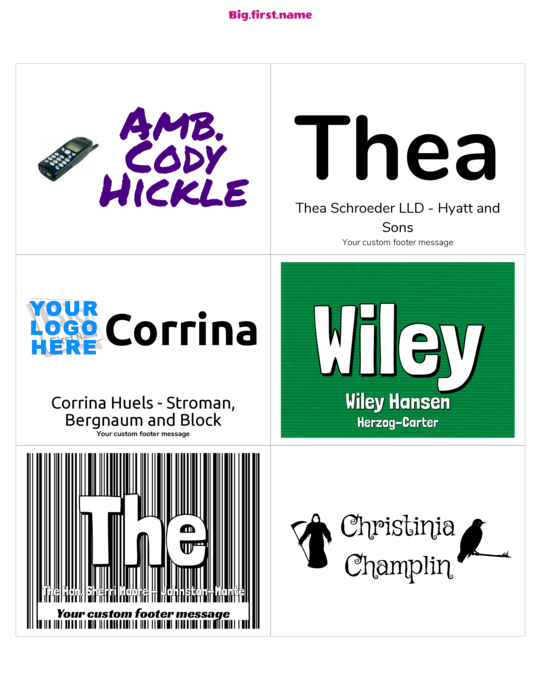 Avery 74536 Template